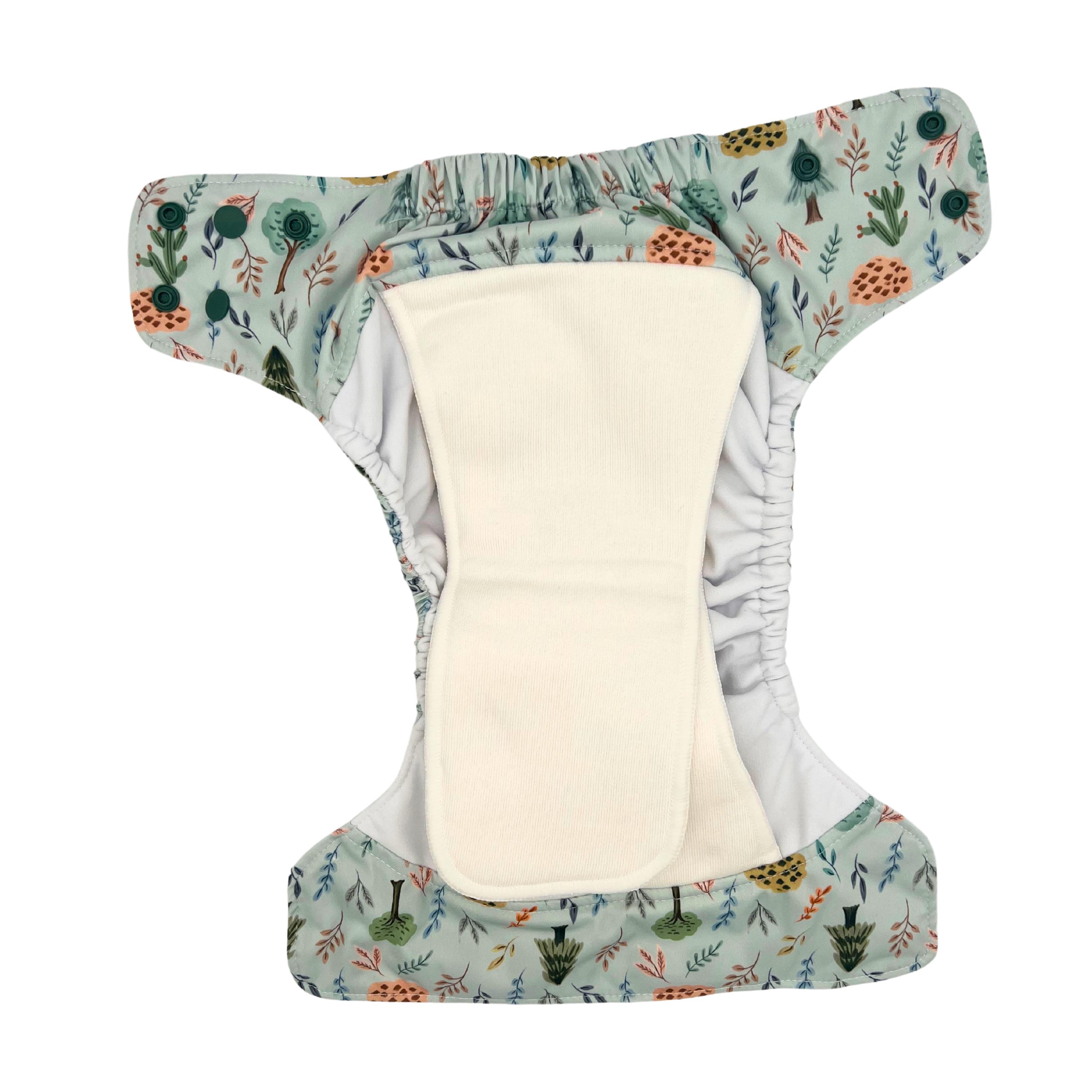 All-in-one Cloth Reusable Diaper Made With Hemp, Bamboo and Cotton and ...