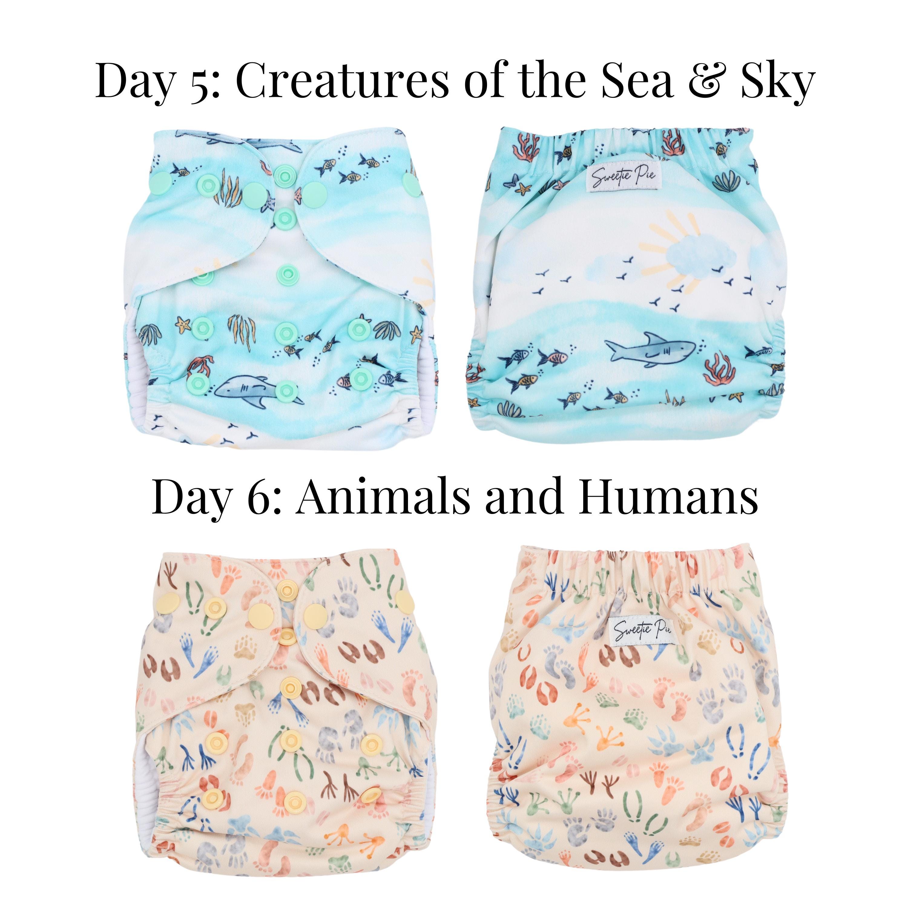 Newborn AIO Cloth Diapers {set of 7) Newborn Bamboo Cloth Diaper for ...