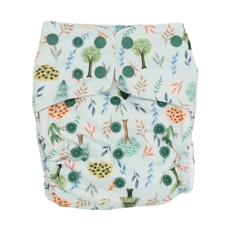 All-in-one Cloth Reusable Diaper Made With Hemp, Bamboo and Cotton and ...