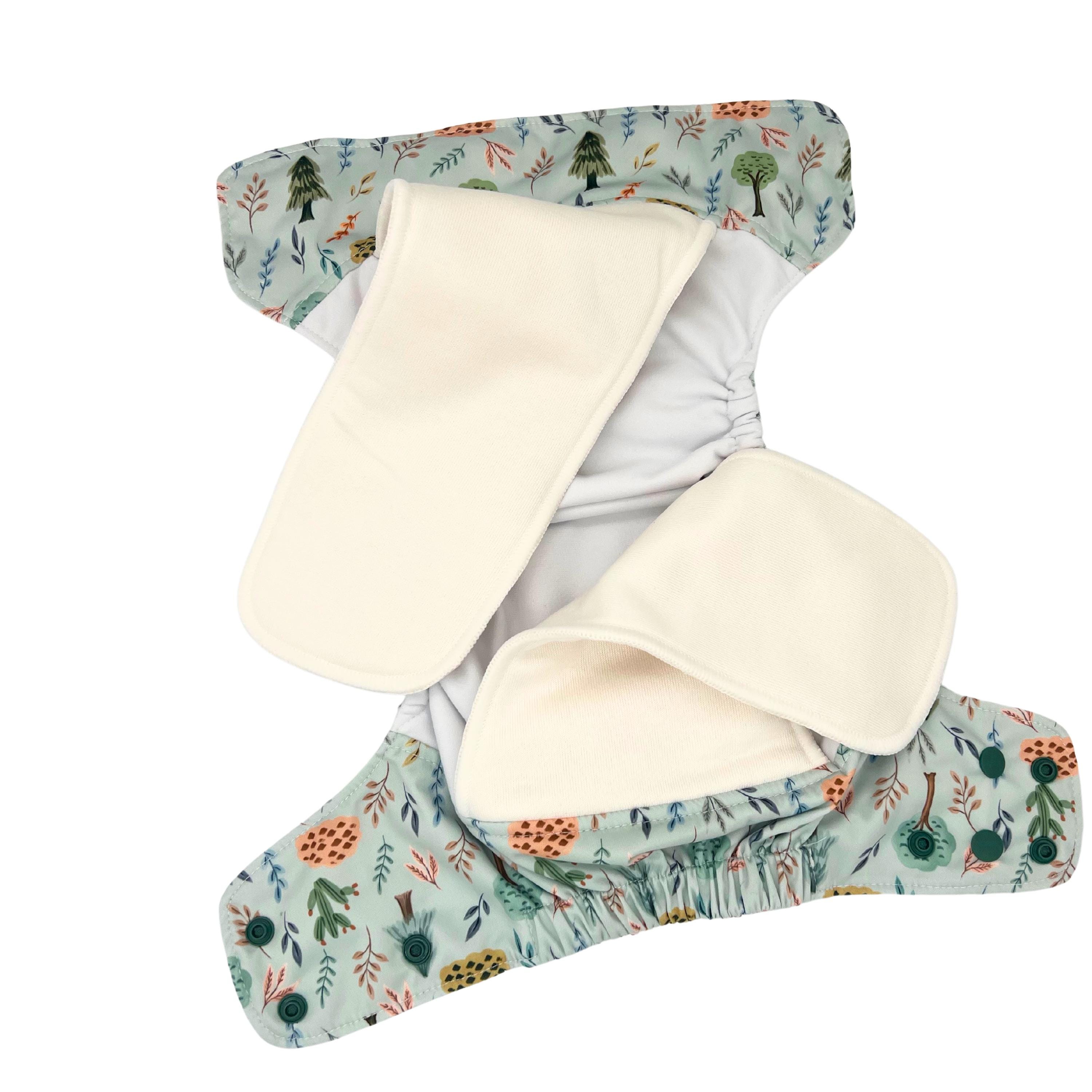 All-in-one Cloth Reusable Diaper Made With Hemp, Bamboo and Cotton and ...