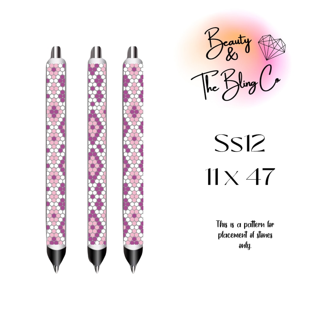 Pink Diamonds 2 Pattern SS12 Pen Pattern 11 X47 | Pink Triangles 2 Pen ...