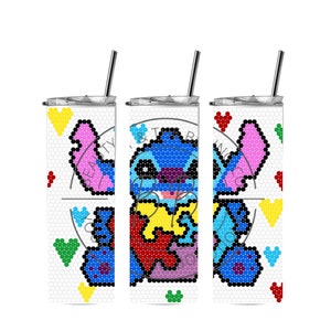 Stitch Heart Autism Awareness 5 Mm SS20 for 20 Oz | Autism Awareness ...