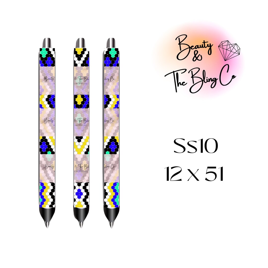 Blue Blaze SS10 or 3MM Pen Pattern | Braided Diamonds Pen Pattern SS 10 ...