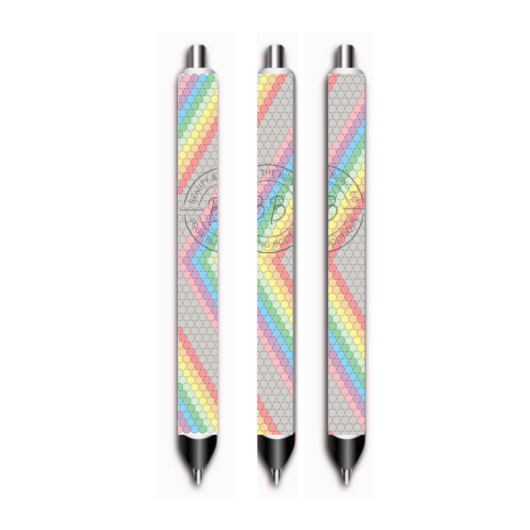 Rainbow SS10 or 3MM Pen Pattern | Rainbow Stripes Pen Pattern SS 10 or ...