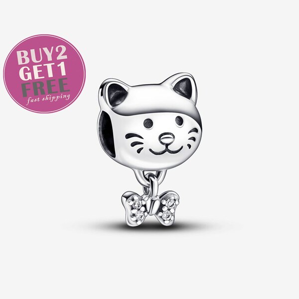Cat Charm Bracelet - Etsy