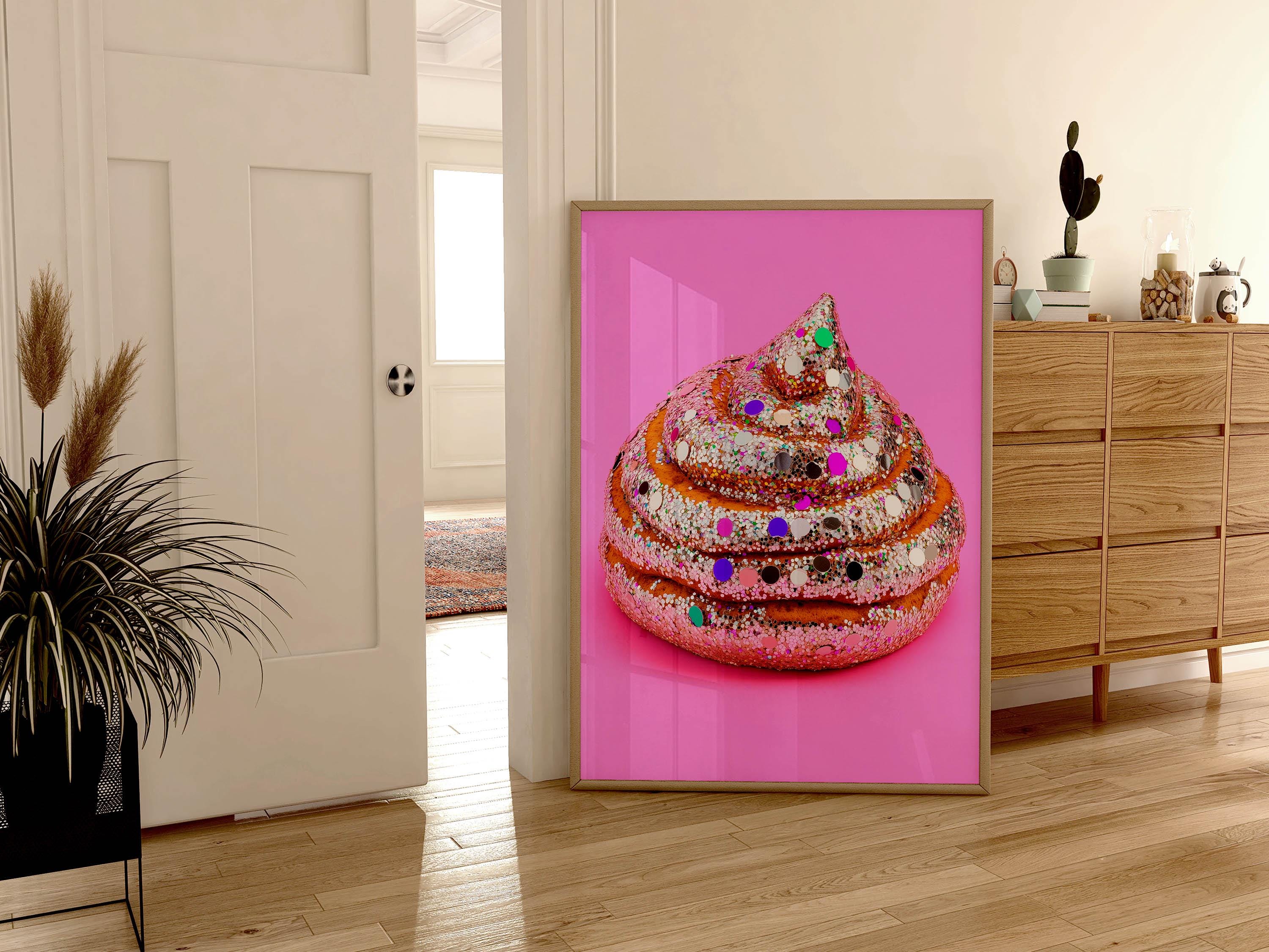 Glitter Poop Art, Sparkly Poop Print, Funny Glitter Bathroom Decor ...