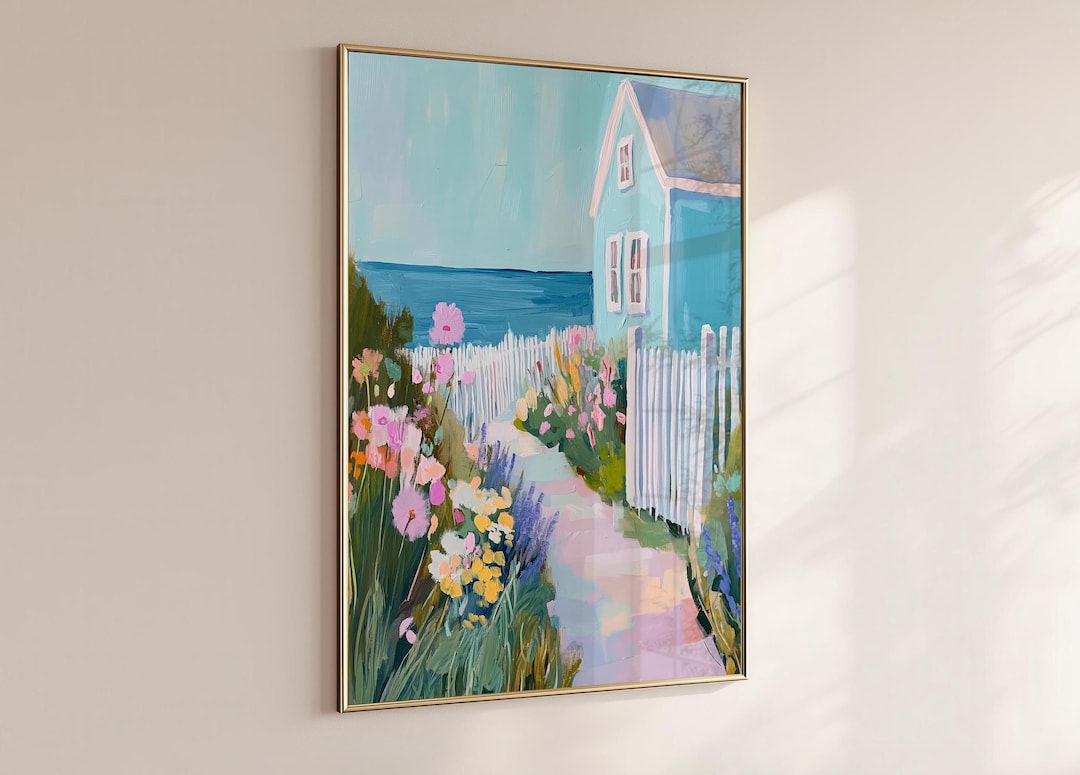Cape Cod Wall Art, Coastal Cottage Decor, Seaside Printable, Modern ...
