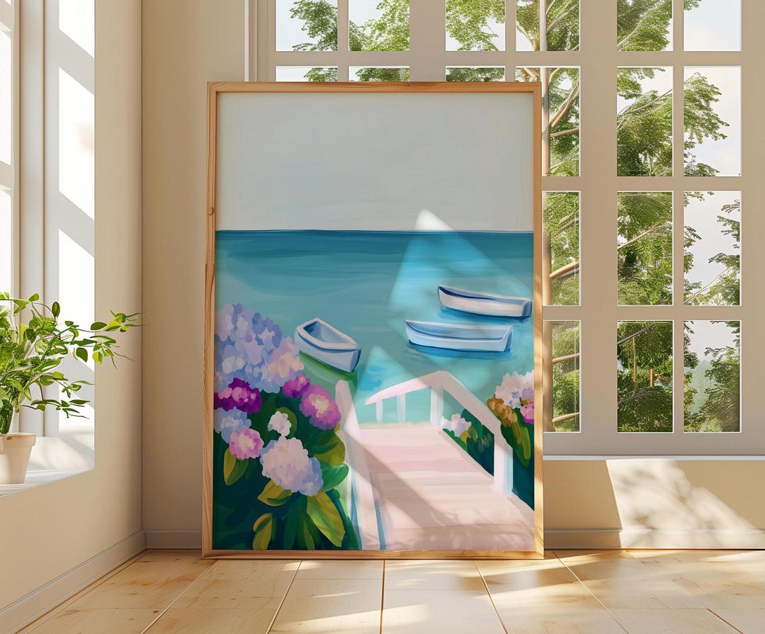 Cape Cod Wall Art, Coastal Cottage Decor, Seaside Printable, Modern ...