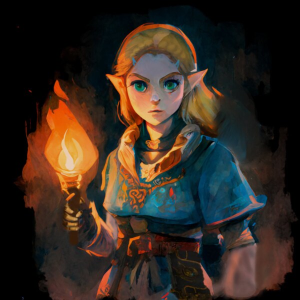 Zelda Totk Art Print - Etsy