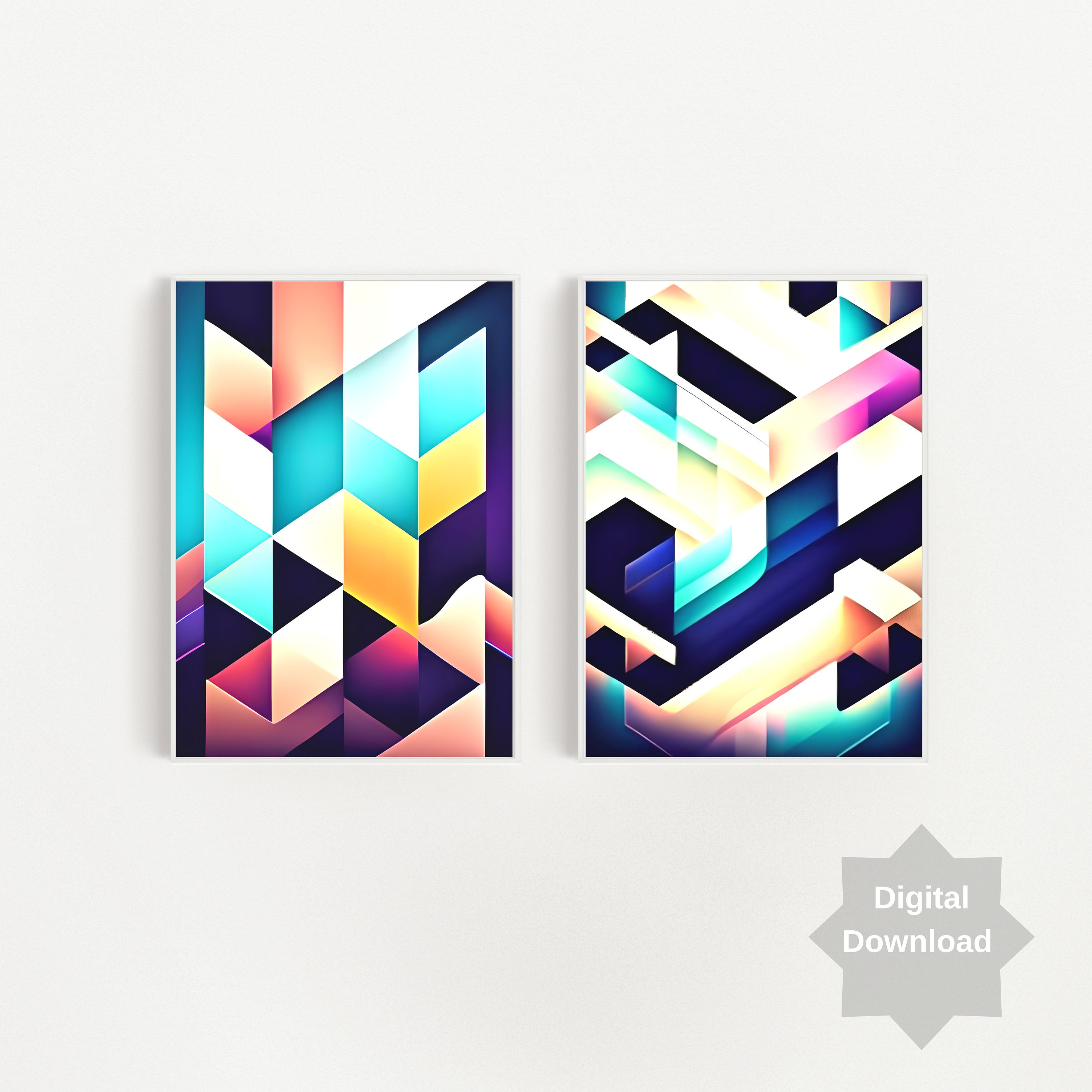 Poster Set 2 Printable Poster Printable Art Set Poster - Etsy