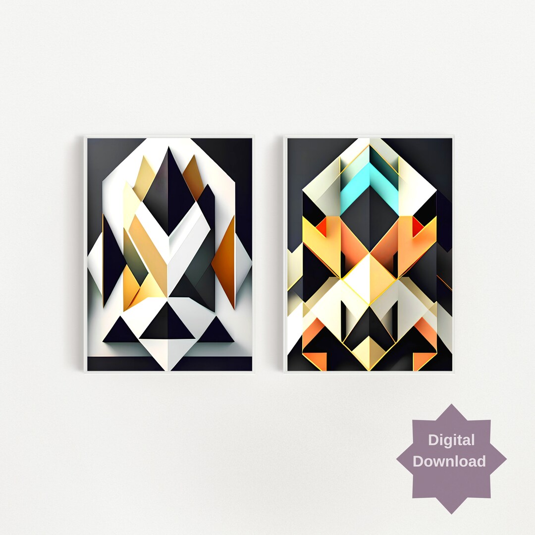 Poster Set 2 Printable Poster Printable Art Set Poster - Etsy UK