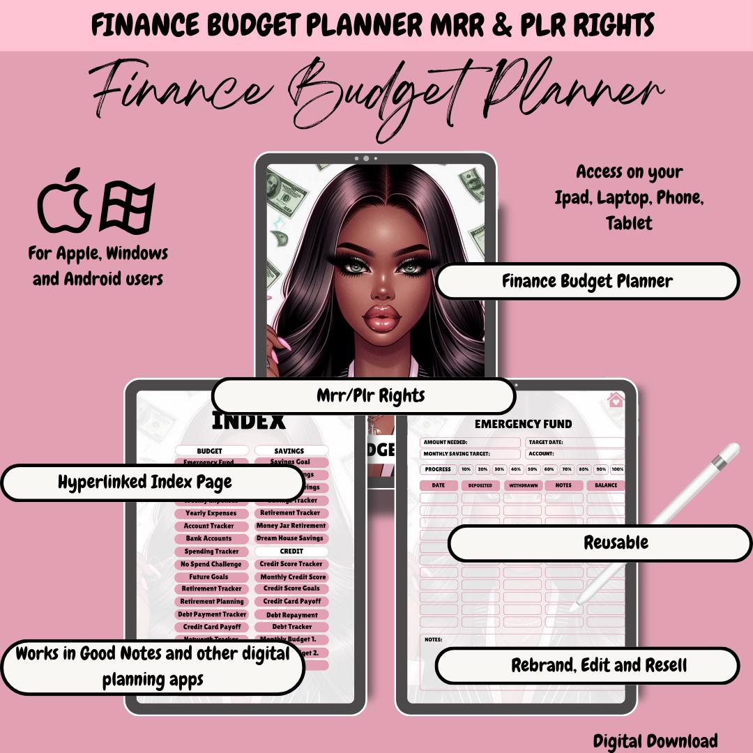 Digital Financial Budget Planner, Digital Budget Planner, Finance ...