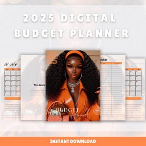 2025, Budget Planner, Digital, Monthly Budget Tracker, Finance Tracker ...