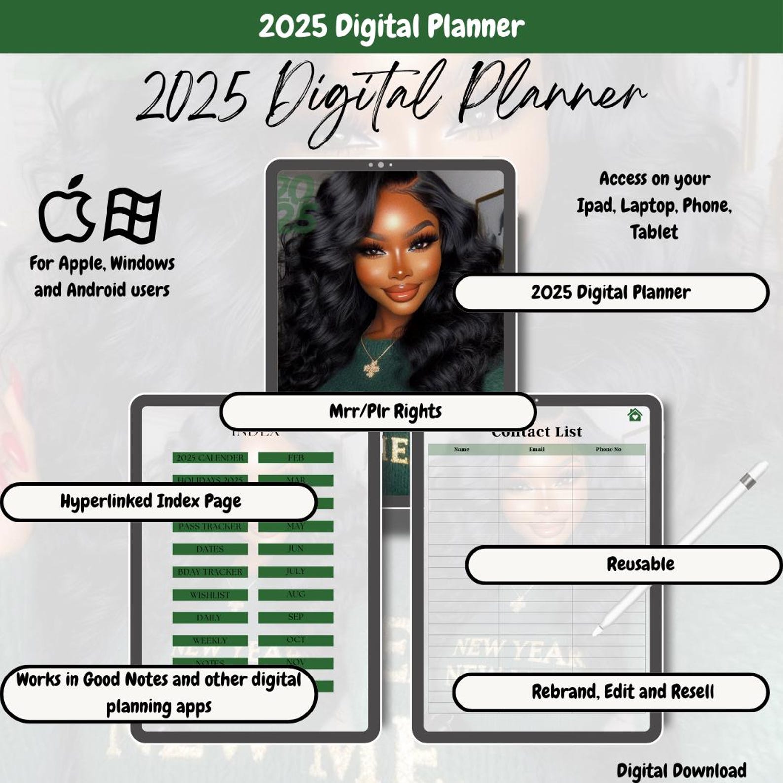 2025 Digital Budget Planner - Monthly Budget & Finance Tracker | Dated ...