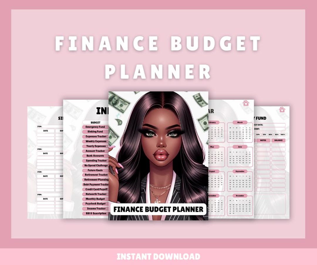 Digital Financial Budget Planner, Digital Budget Planner, Finance ...