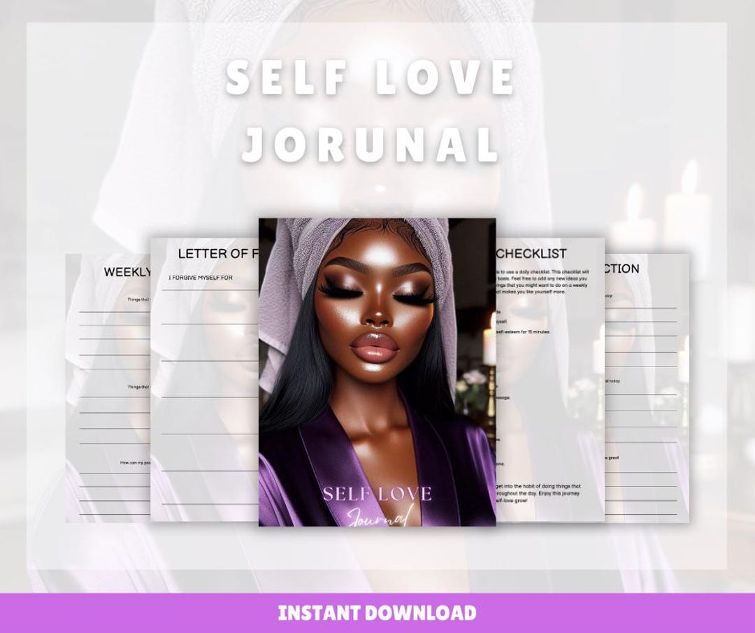 Self Love Journal, Digital Planner for Self Care, Gratitude, Personal ...