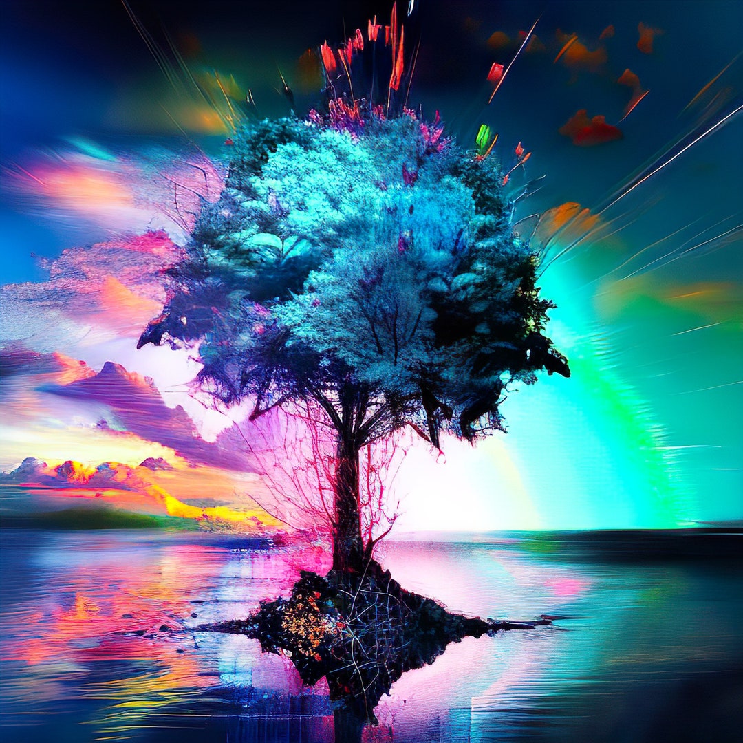 Digital Art the Power of Nature - Etsy