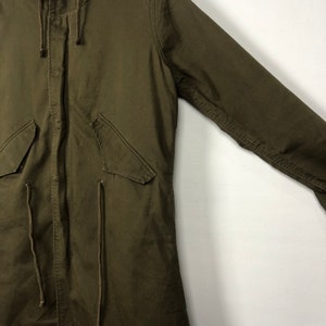 Japanese Brand Parka Jacket Fishtail Medium Green Parka Outerwear ...