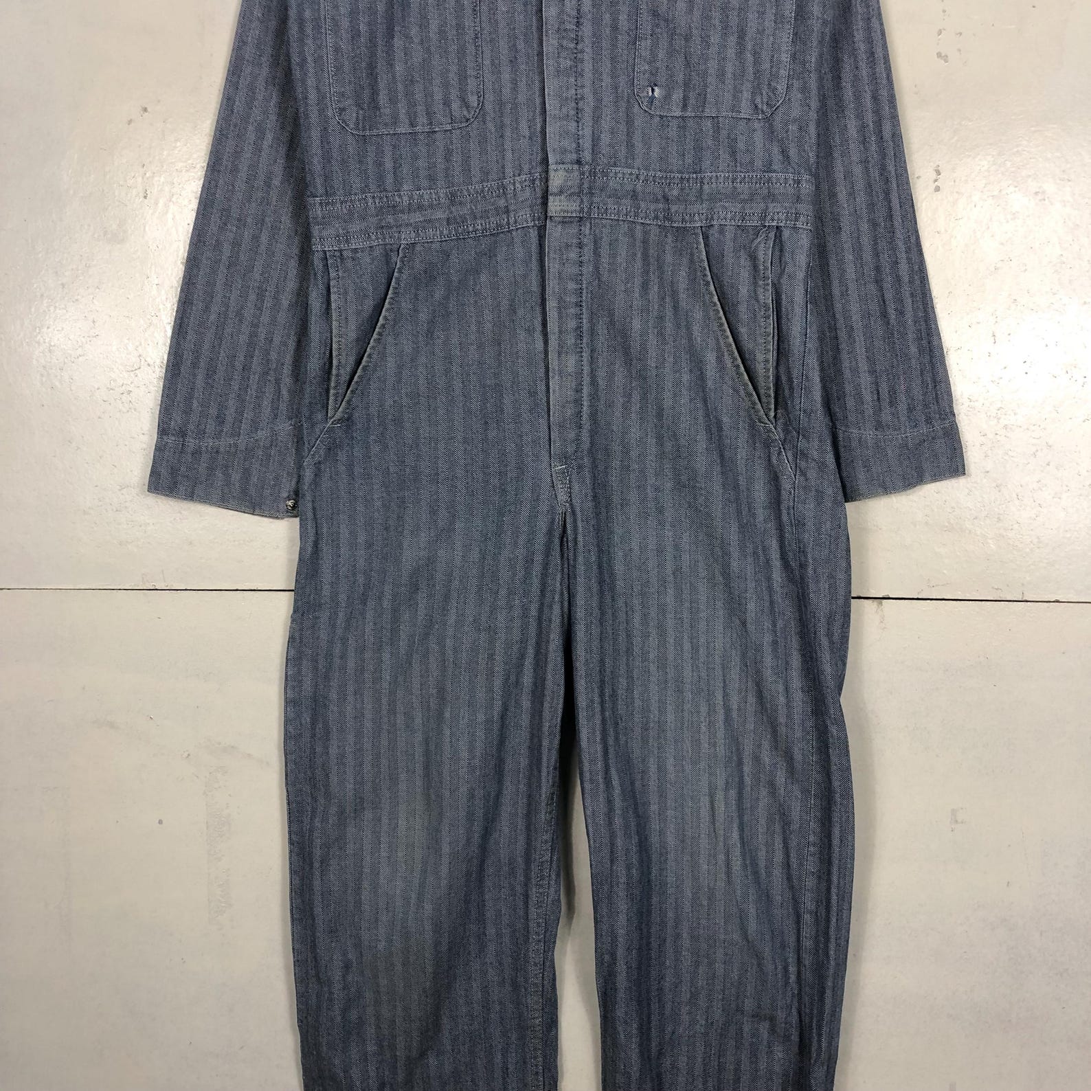 Vintage 80s Red Kap Old Fellow Coverall Worker Workwear Jacket Size M ...