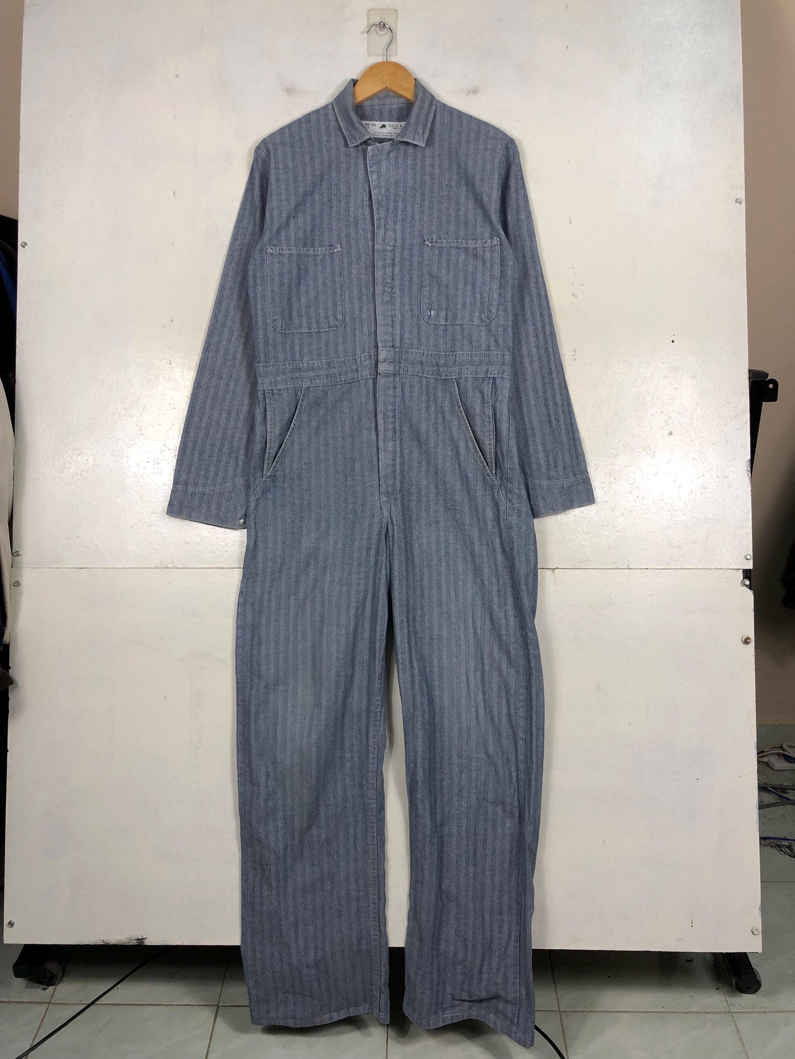 Vintage 80s Red Kap Old Fellow Coverall Worker Workwear Jacket Size M ...