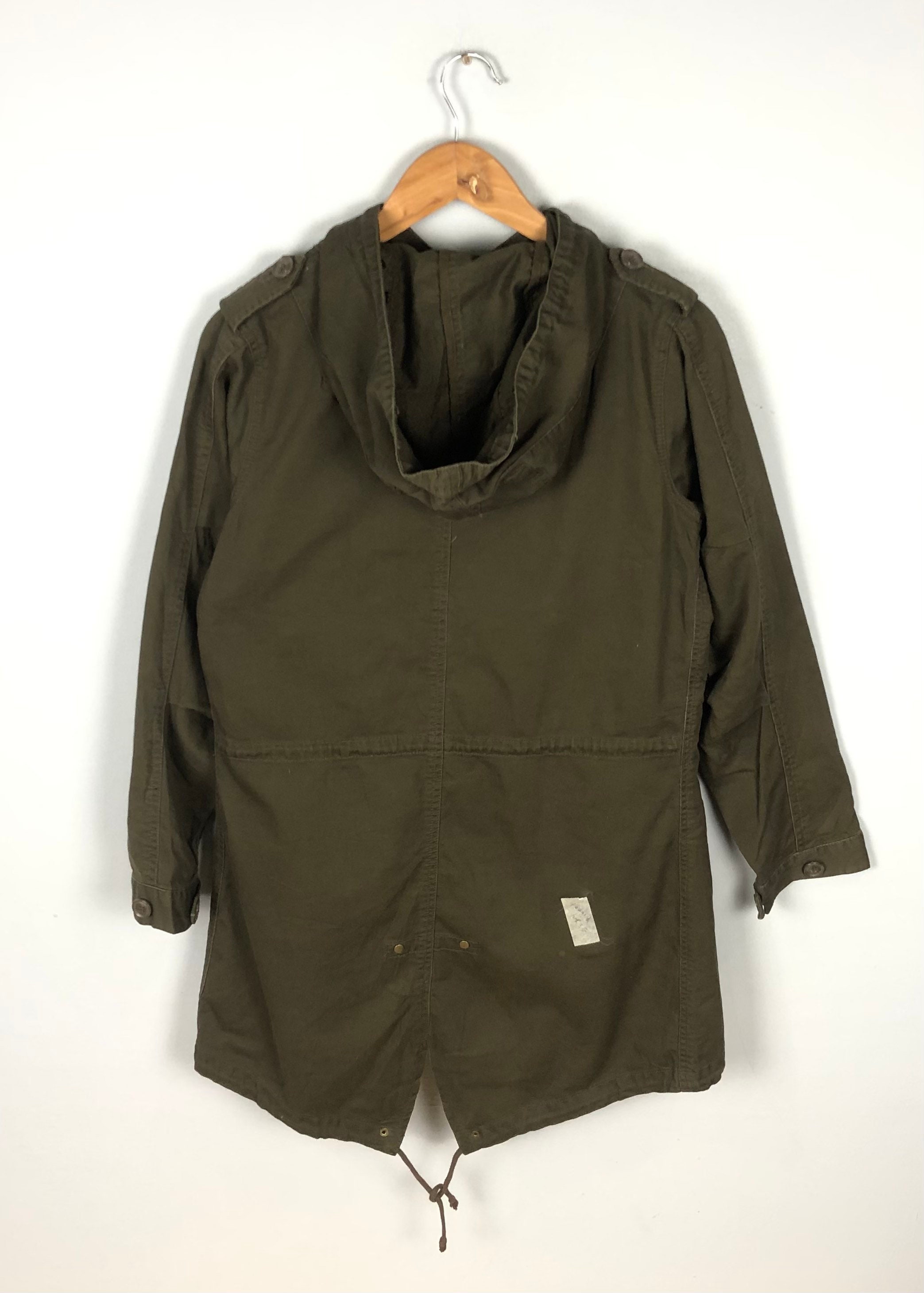 Japanese Brand Parka Jacket Fishtail Medium Green Parka Outerwear ...