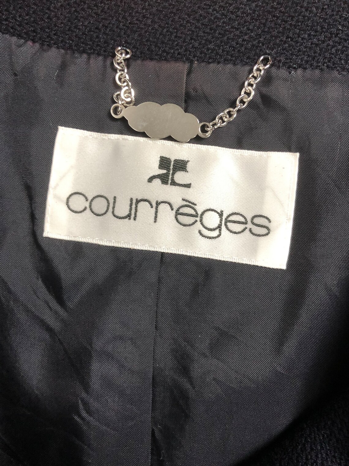 Vintage Courreges Paris Wool Blend Coat Black Courreges Luxury Coat ...