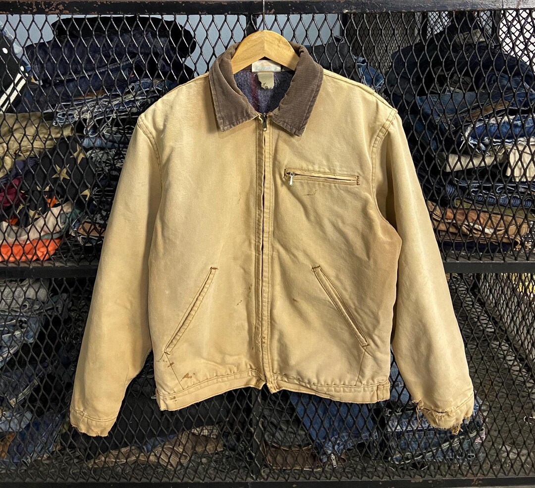 Vintage 80s Dickies Detroit Chore Jacket 1980s Carhartt Dickies Worker ...