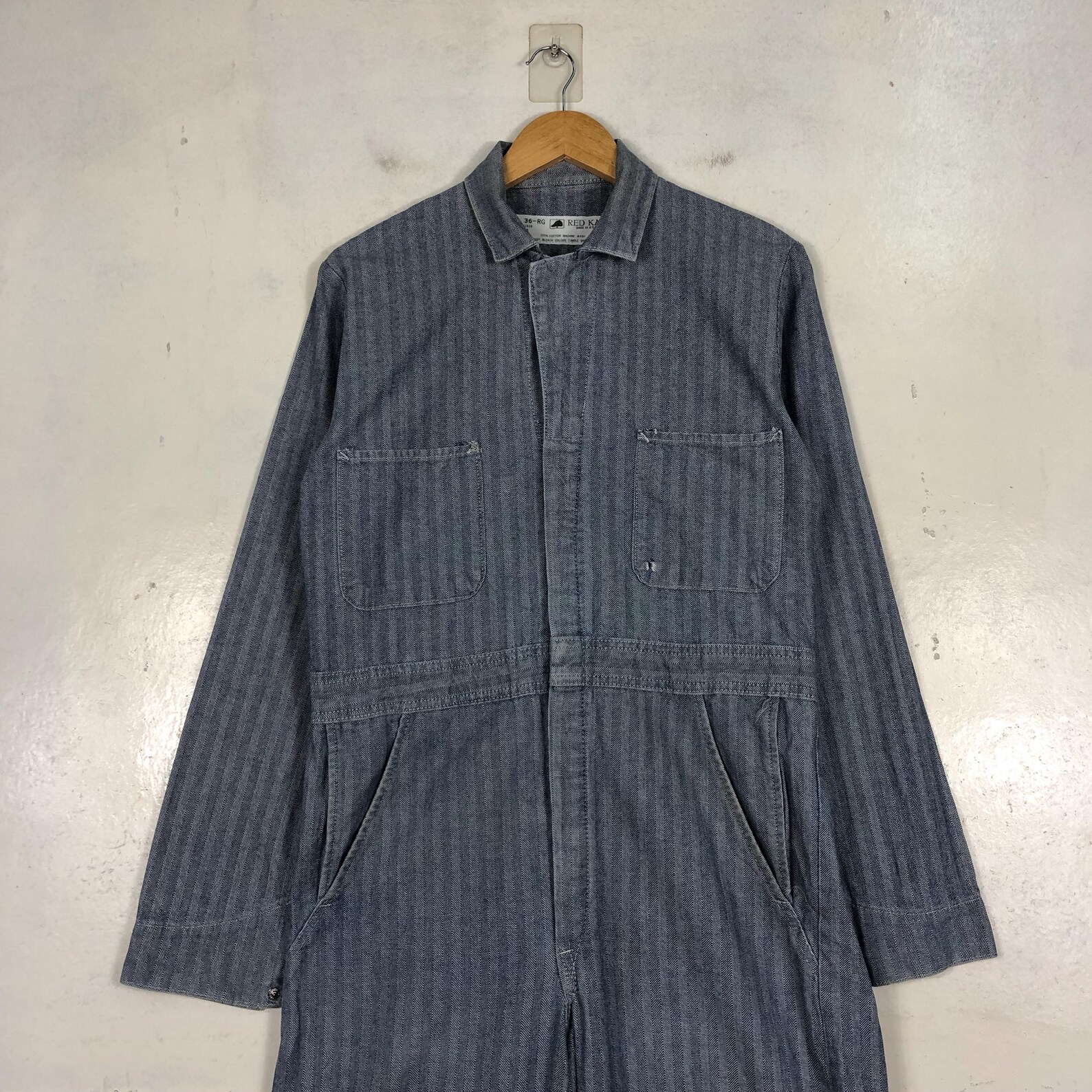 Vintage 80s Red Kap Old Fellow Coverall Worker Workwear Jacket Size M ...