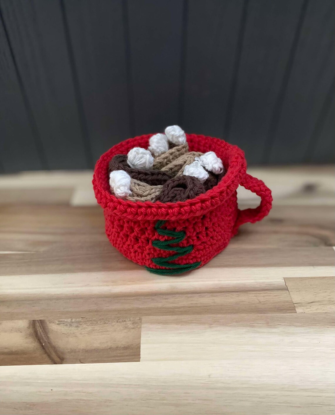 Crochet Pattern - Hot Cocoa Coasters With Mug & Marshmallows - Etsy