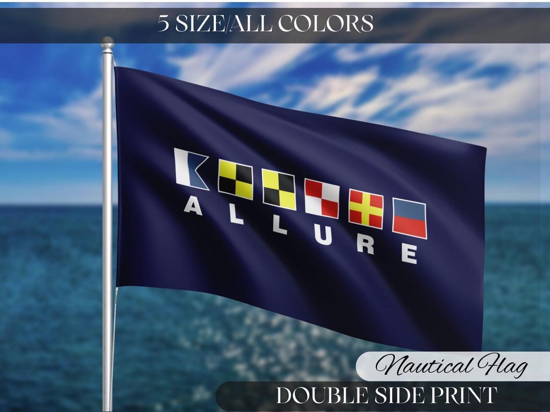 Custom Boat Flag: Personalized Nautical Code Flag, Maritime Gift ...