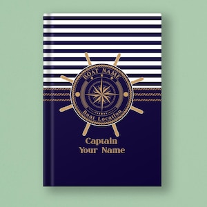 Personalized Captains Log Book , Captains Journal, Captains Log ...