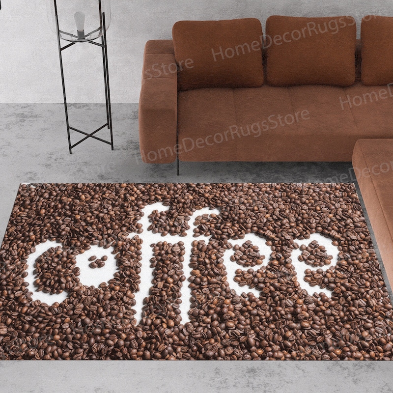 Kitchen Coffee Themed Rug - Etsy