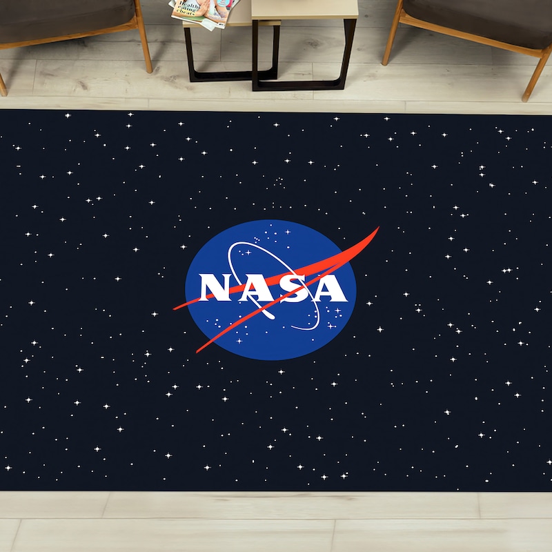 Space Theme Rug Rectangle - Etsy