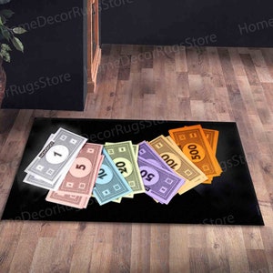 Monopoly Rug, Money Rugs, Board Game Rug, Modern Rug, Nursery Rug ...