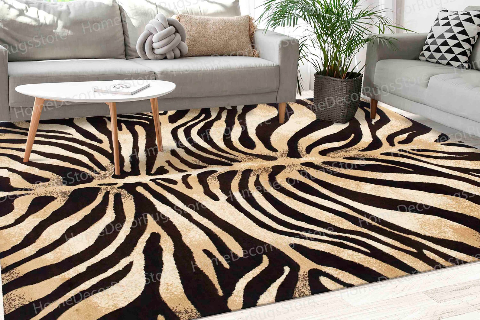 Zebra Rug, Zebra Pattern Rug, Abstract Rug, Modern Rugs, Luxury Rug ...