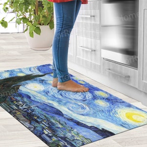 Reproduction Rugs, the Starry Night Rug, Van Gogh Rugs, Gift Rug ...