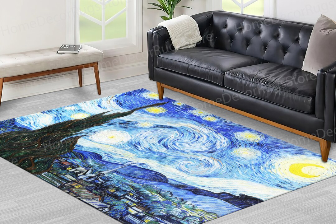 Reproduction Rugs, the Starry Night Rug, Van Gogh Rugs, Gift Rug ...
