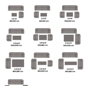 Modern Rug, Asian Spiritual Symbols Rug, Asian Spiritual Symbols Rugs ...