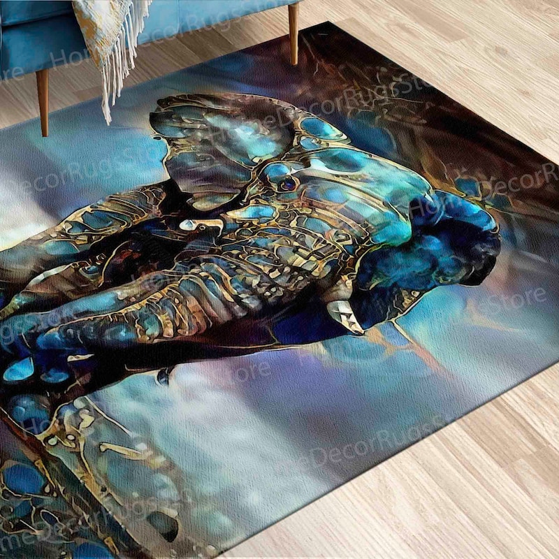 Elephant Rug - Etsy