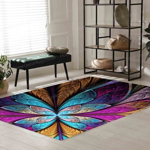 Modern Rugs, Entry Rug, Butterfly Rugs, Cool Rug, Beautiful Fractal ...