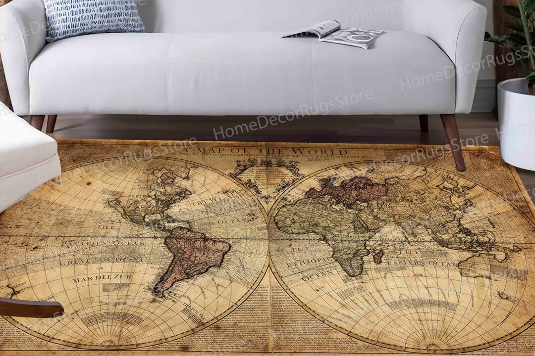 Old World Map Rugs, Old World Map Rugs, Vintage Map Rugs, Map Rug ...