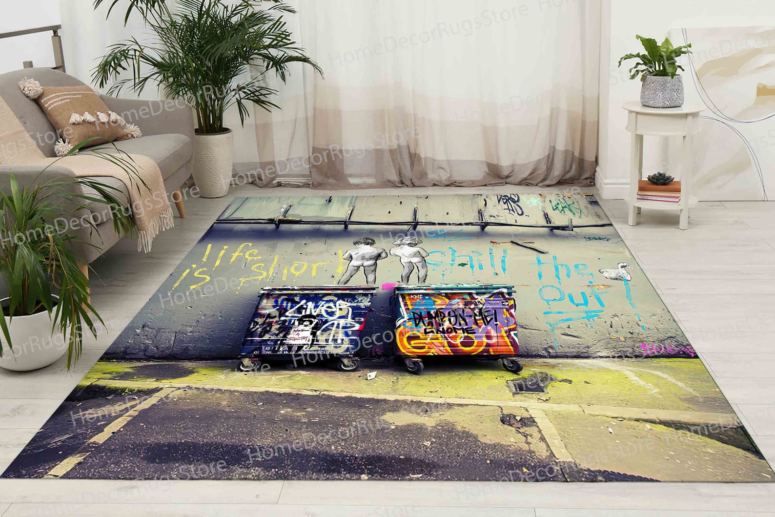 Banksy Peeing Boys Rugs Banksy Boy Rugs Naked Boys Rug - Etsy