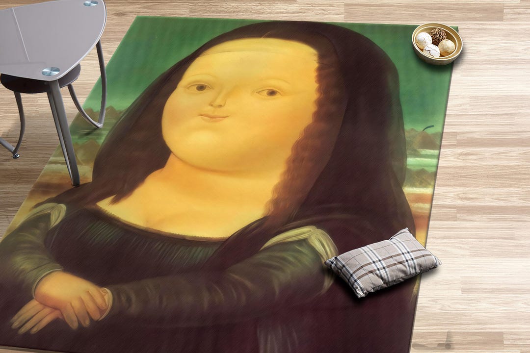 Mona Lisa by Fernando Botero Rugs, Fernando Botero Rugs, Modern Rugs ...