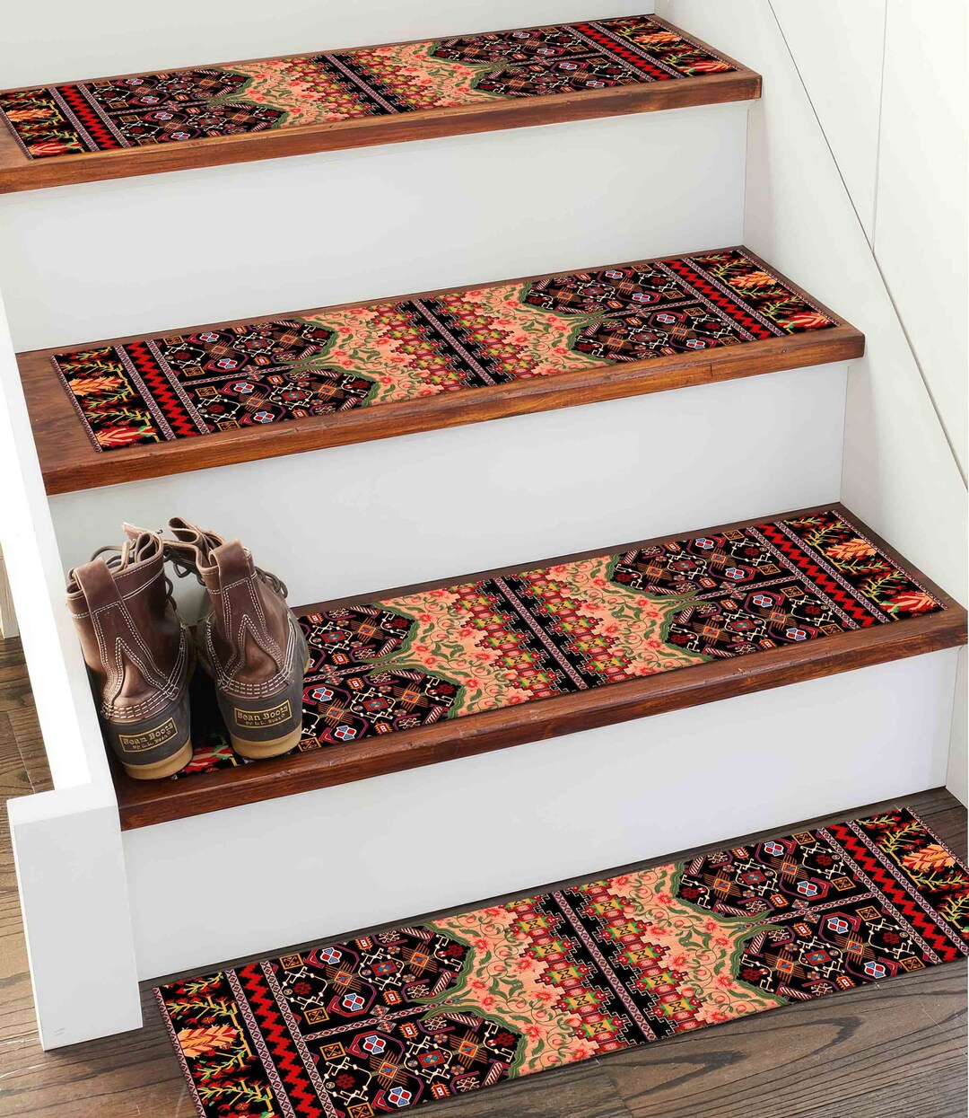 Ethnic Step Rug, Kilim Design Rug, Geometric Pattern Rug, Modern Rugs ...
