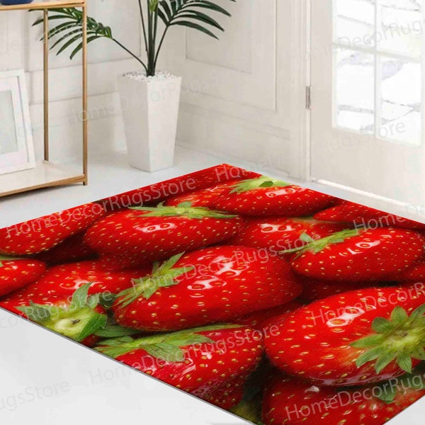 Strawberry Rug - Etsy
