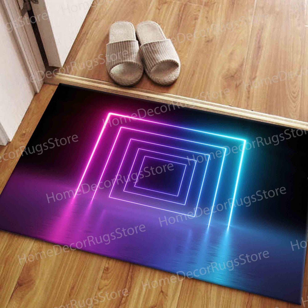 Neon Light Rugs, Tunnel Neon Lights Rug, Another Dimension Rugs, Modern ...