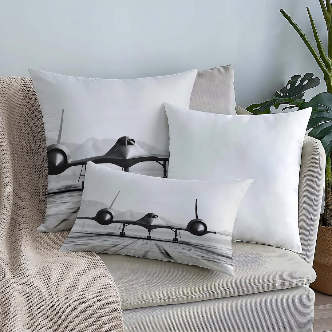 Jet Plane Cushion, Modern Pillow Cover, Housewarming Gift, War Plane ...