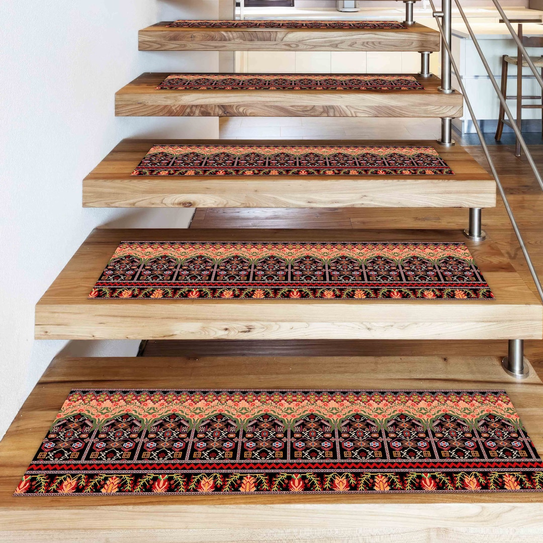 Ethnic Pattern Rug, Boho Rug, Bohemian Rug, Modern Rug, Soft Rug, Stair ...