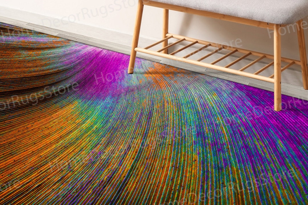 Colorful Rug, Corridor Rug, Orange Rugs, Living Room Rug, Stair Rug ...