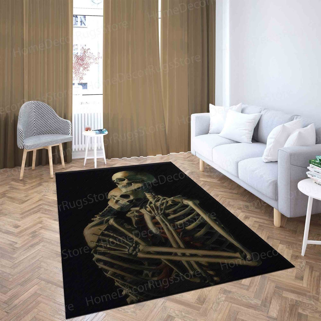 Bathroom Rugs, Skeleton Rugs, Dining Room Rugs, Surreal Rug, Modern Rug ...